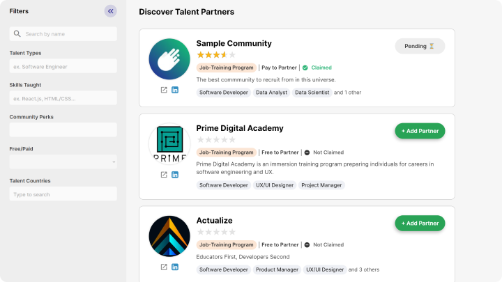 Workable Partners Directory